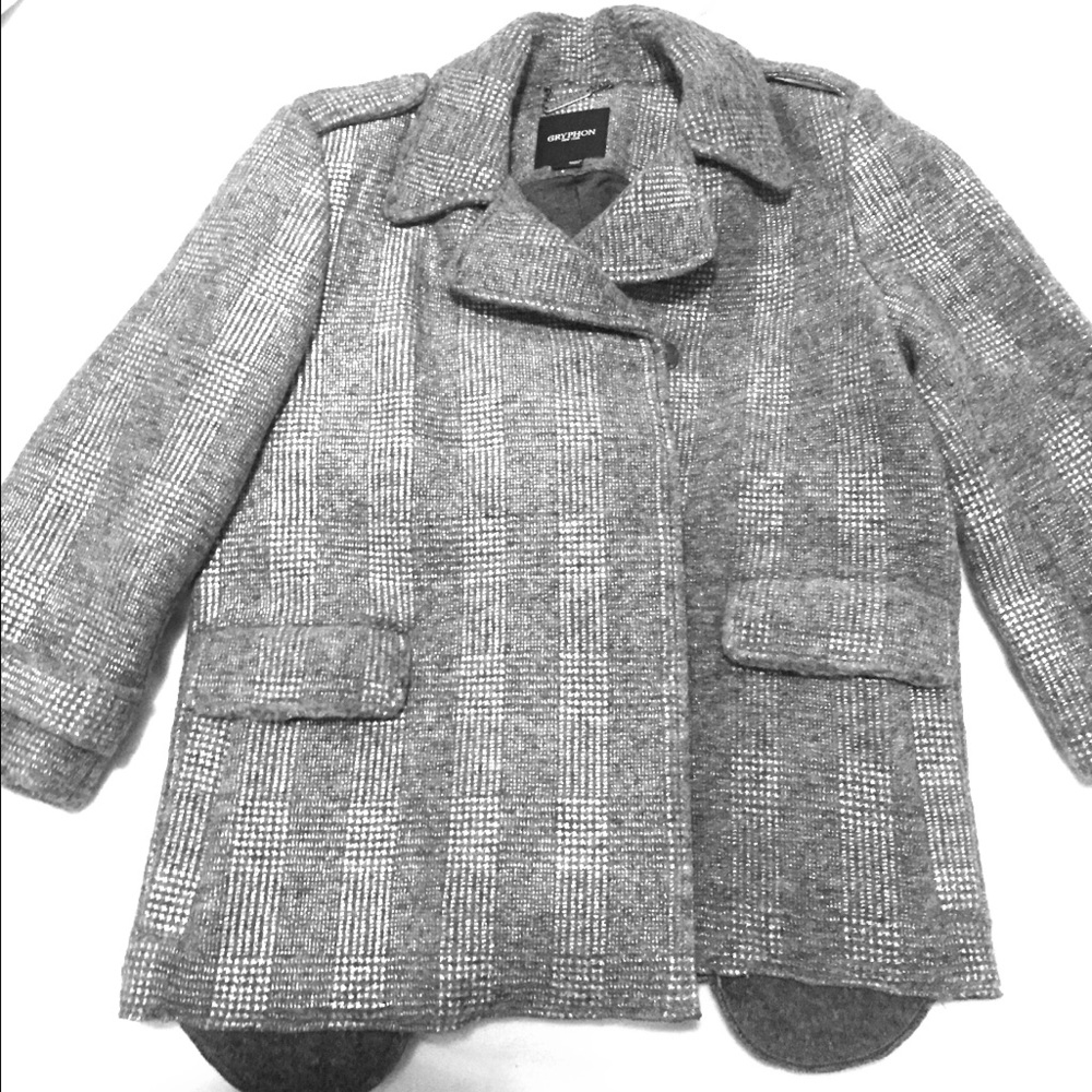 Gryphon Shimmering Wool Coat - Gem